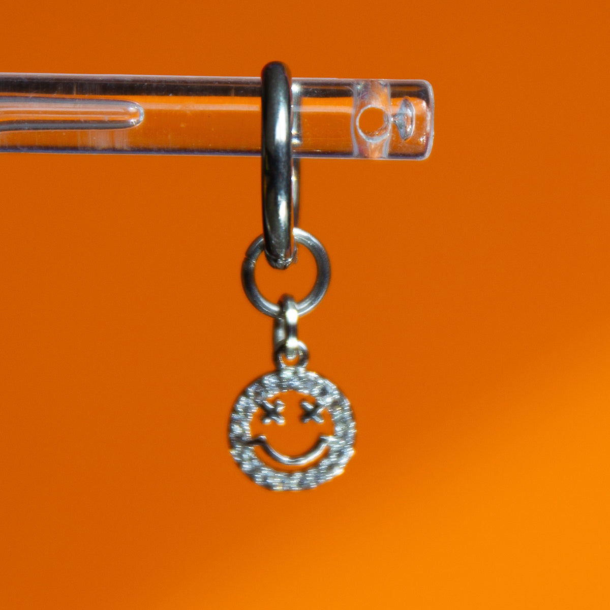 Steel Single Mini Smiley Hoop – AnnuniqeStudio